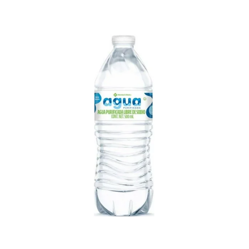 Agua Purificada 500 ml Marca Member's Mark – Stock México