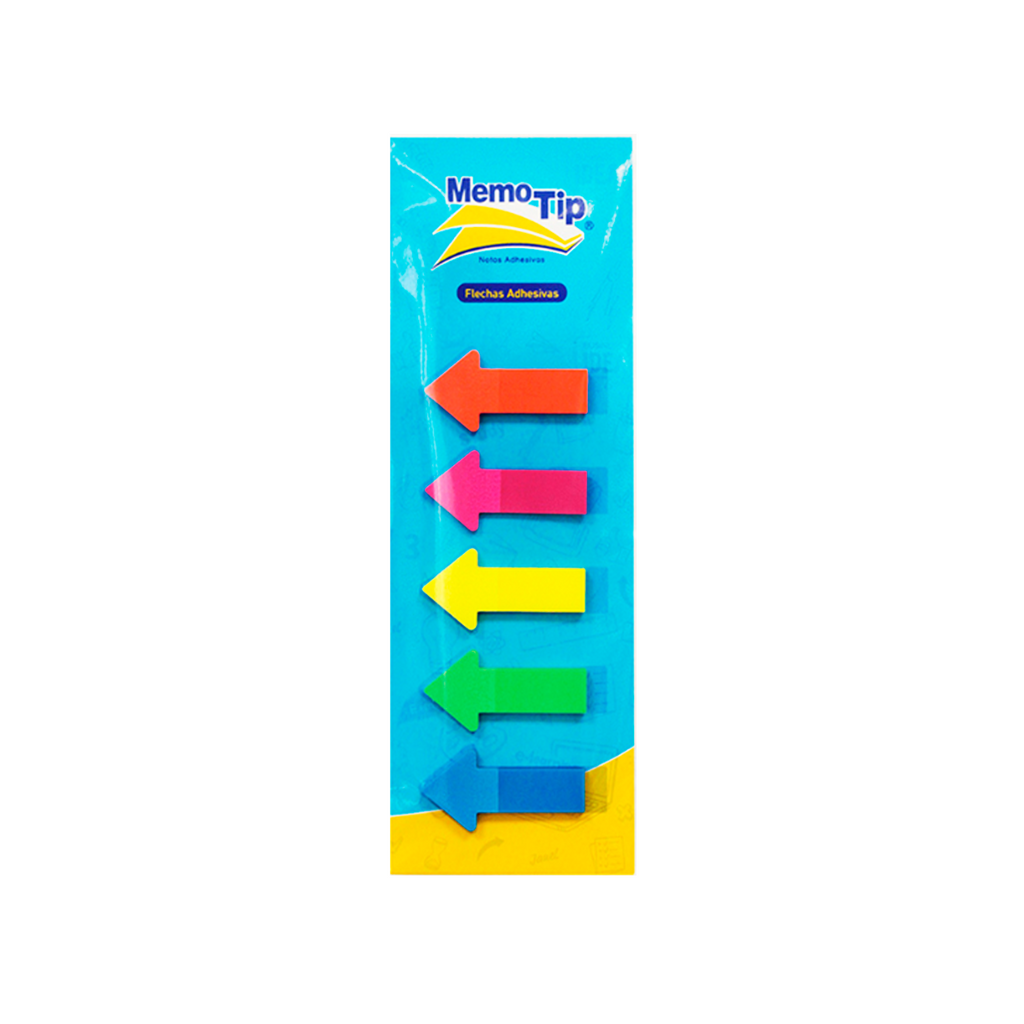 Banderitas Adhesivas en Forma de Flecha 1 3/4" x 7/8" Colores Neón ...
