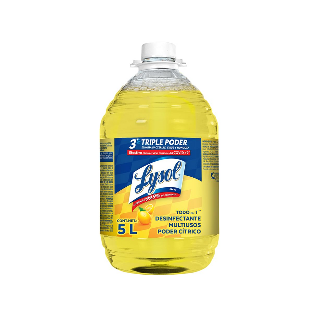 Desinfectante Líquido Multiusos 5 L Aroma Citrus Marca Lysol - 1 Pieza ...