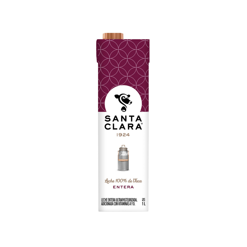 Leche Entera 1 L Marca Santa Clara – Stock México