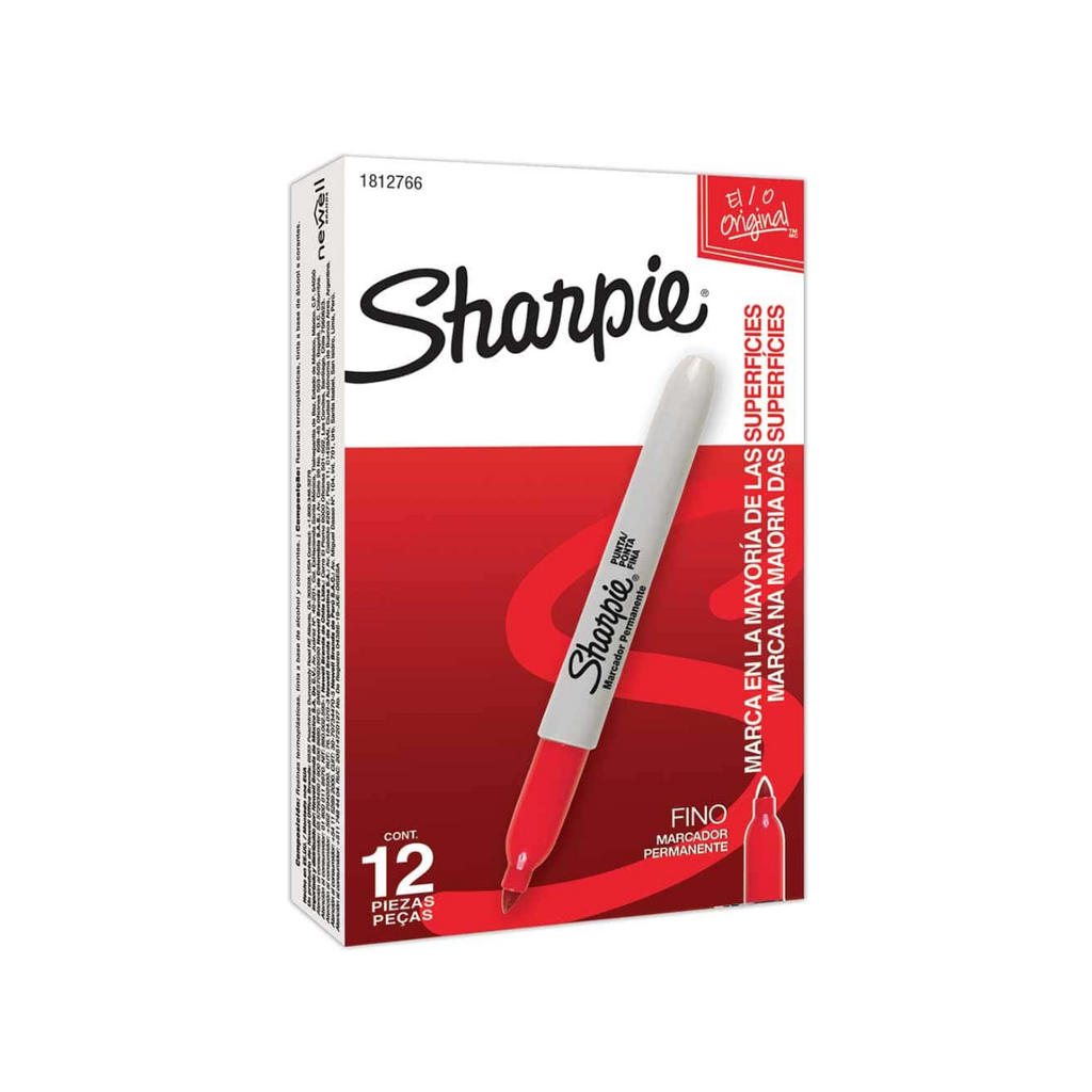 Marcador Permanente Color Rojo Marca Sharpie – Stock México