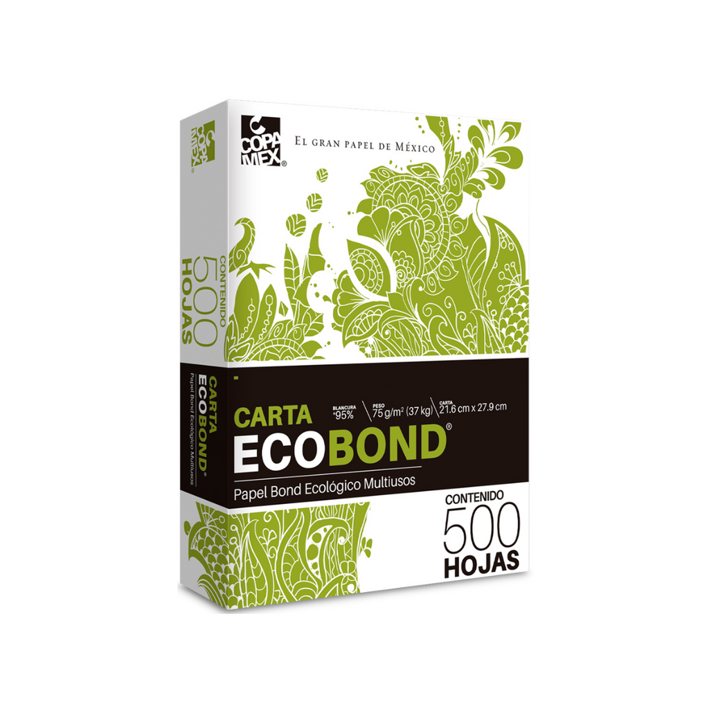 Papel Para Impresión Ecobond Tamaño Carta Blancura 95% Marca Copamex ...