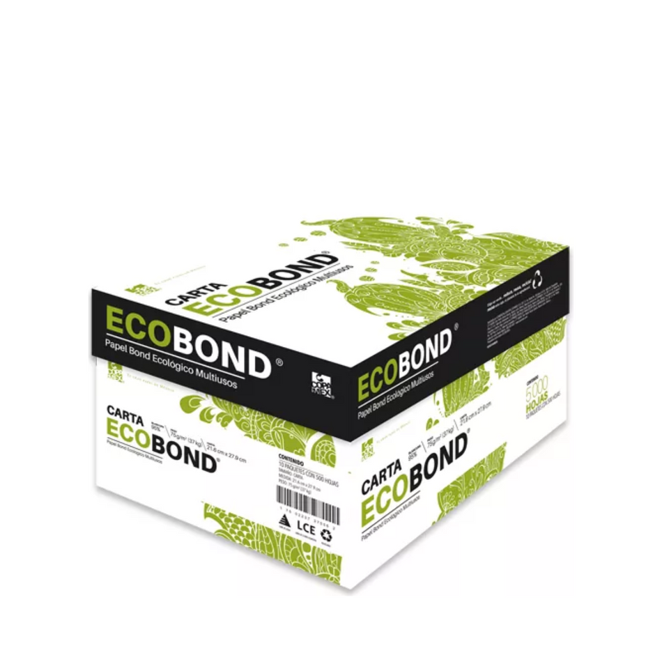Papel Para Impresión Ecobond Tamaño Carta Blancura 95% Marca Copamex ...
