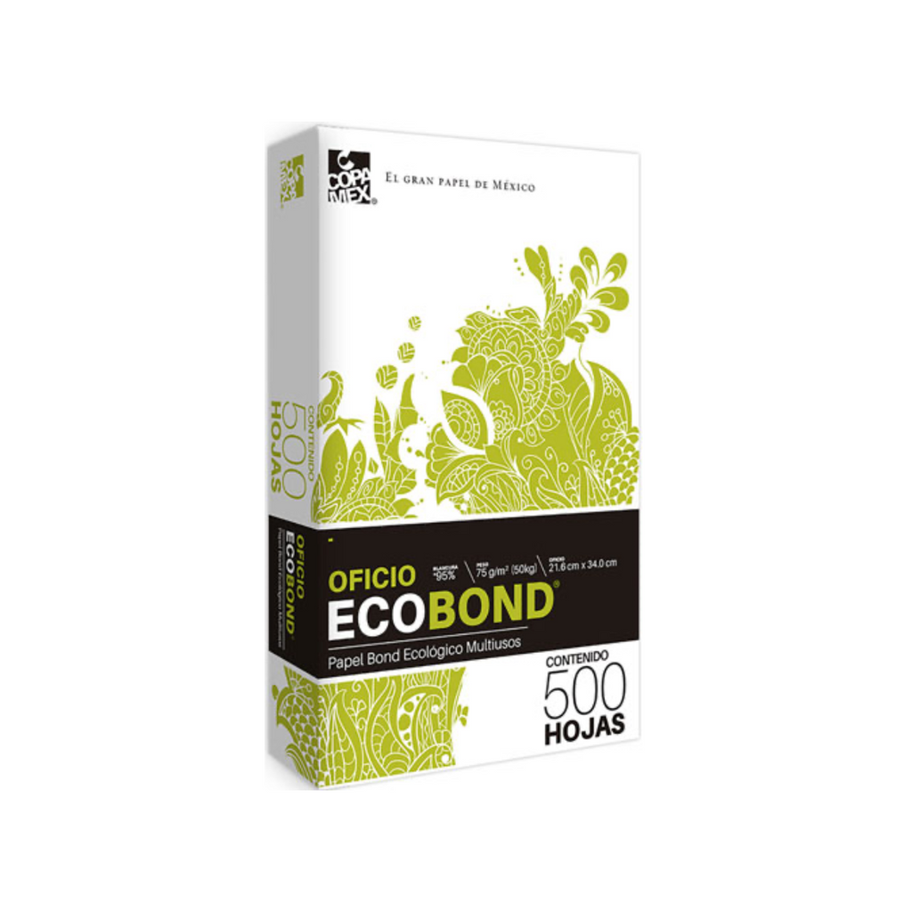 Papel Para Impresión Ecobond Tamaño Oficio Blancura 95% Marca Copamex ...