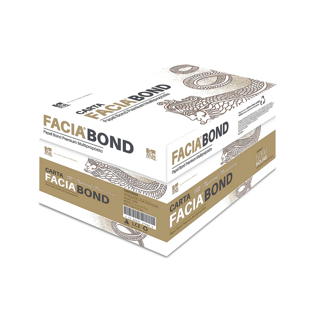 Papel Para Impresión Facia Bond Tamaño Oficio Blancura 100% Marca ...