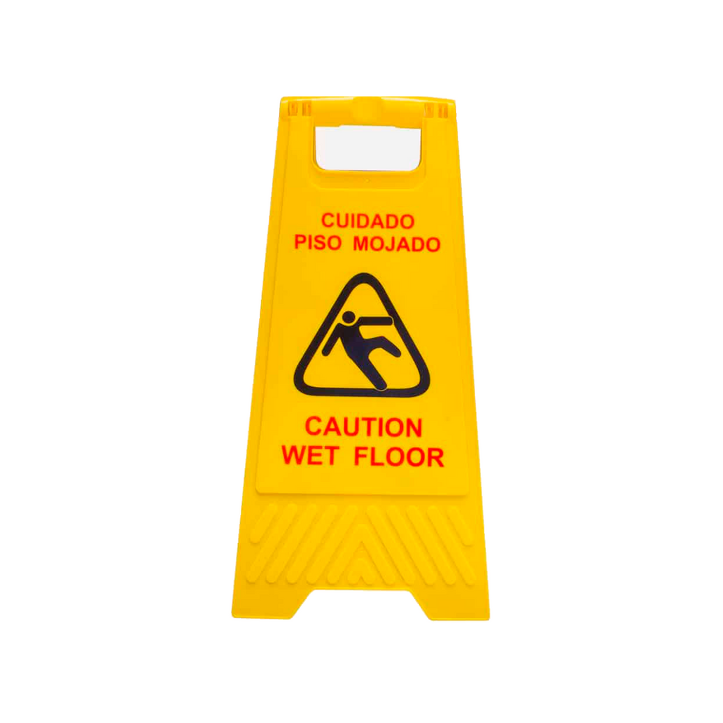Señalamiento de Piso Mojado Color Amarillo Marca Oval – Stock México