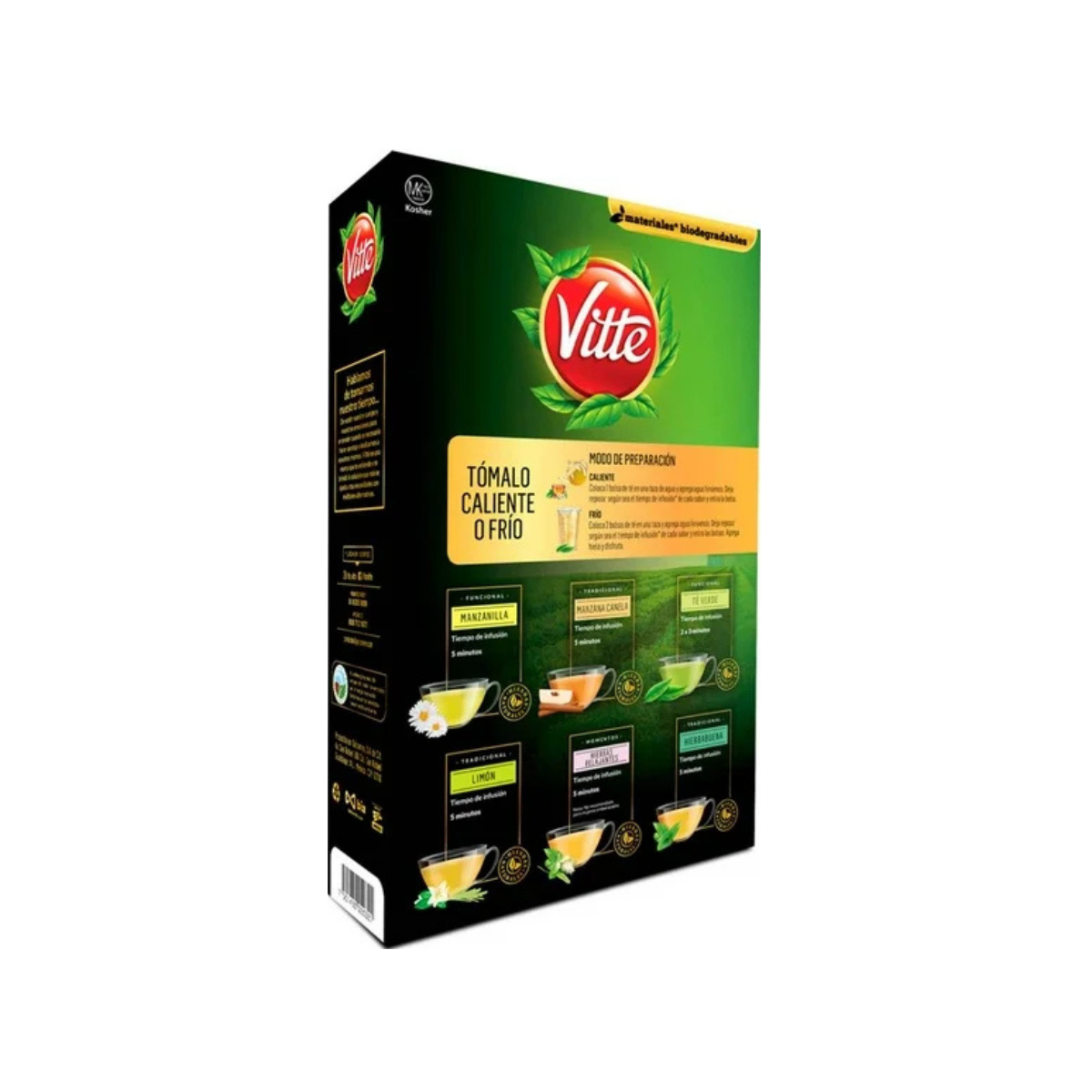 Té Surtido Variedad de Sabores Marca Vitté – Stock México